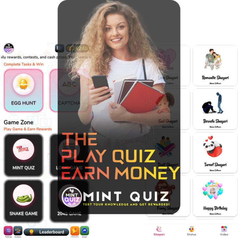 Earning App - Mint Quiz: Make Money Online